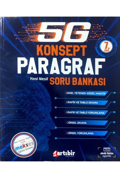 Artıbir Yayınları Artıbir 7. Sınıf 5g Konsept Paragraf Yeni Nesil Soru Bankası