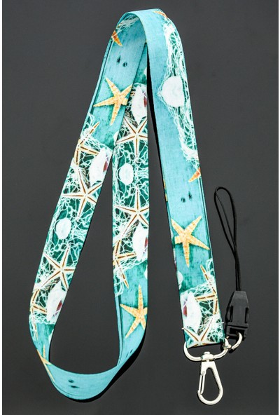 Apptakı Kumsal Deniz Yıldızı Yaka Kartı Boyun Askı Ipi Telefon Askı Ipi - ASK0165 Apptakı Kumsal Deniz Yıldızı Yaka Kartı Boyun Askı Ipi Telefon Askı Ipi - ASK0165
