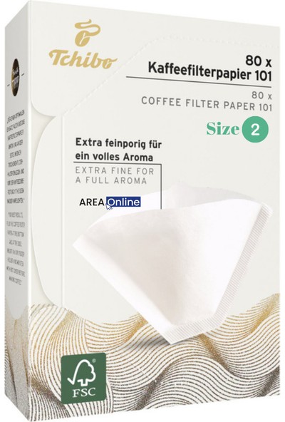 Tchibo 80 Adet Filtre Kahve Kağıdı 2 Numara (Küçük Boy)