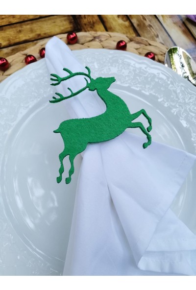 E-Sanat Evi 6 Adet Ahşap Halkalı Geyikli Peçete Yüzüğü E-Sanat Evi 6 Adet Ahşap Halkalı Geyikli Peçete Yüzüğü