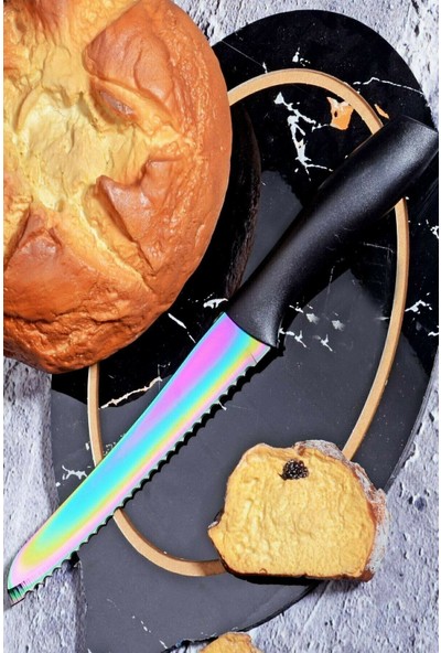 Pratik Mağazam Titanyum Ekmek Bıçağı Paslanmaz 34 cm Pratik Mağazam Titanyum Ekmek Bıçağı Paslanmaz 34 cm