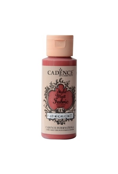 Cadence 608 Mercan Kırmızı Kumaş Boyası 59 ml Cadence 608 Mercan Kırmızı Kumaş Boyası 59 ml