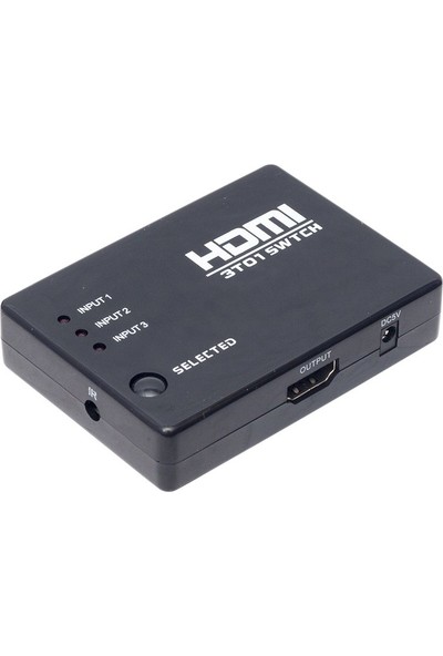 Powermaster 3 Giriş 1 Çıkış HDMI Switcher Toplayıcı PM-6853