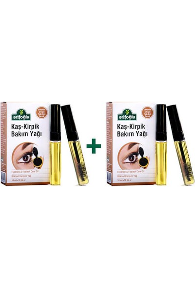 Arifoğlu Kaş Kirpik Bakım Yağı 10 ml + 10 ml x (2 Adet) Arifoğlu Kaş Kirpik Bakım Yağı 10 ml + 10 ml x (2 Adet)