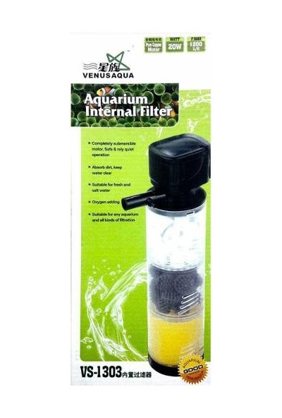 Venusaqua VS-1303 3 Kademeli Iç Filtre 20 Watt Venusaqua VS-1303 3 Kademeli Iç Filtre 20 Watt