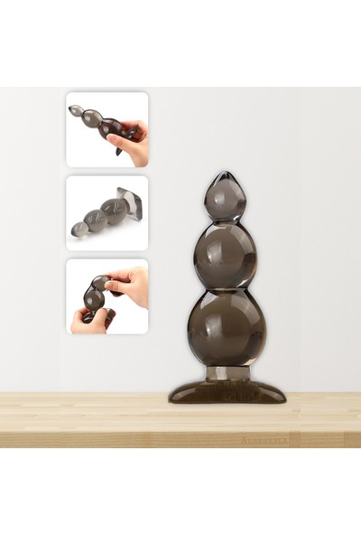 Alrahatla Şeffaf Silikon Anal Plug Dildo 2 Alrahatla Şeffaf Silikon Anal Plug Dildo 2