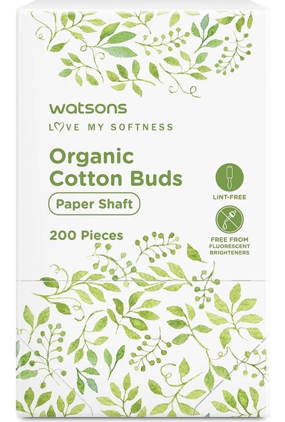 Watsons Organik Kulak Çubuğu 200 Adet