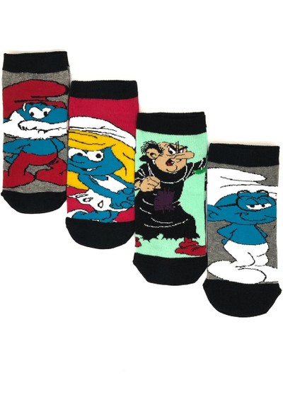 ST 4lü Şirinler Bilek Çorap Seti