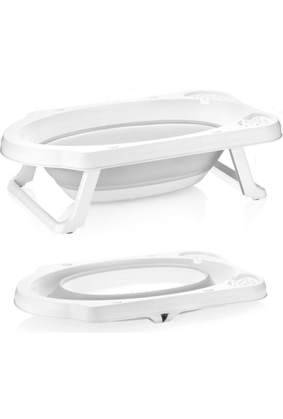 Sepetkitchen Katlanabilen Bebek Banyo Küveti Gri