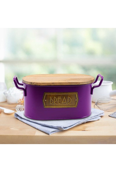 The Mia TUR0010 Ekmek Saklama Kabı Mor