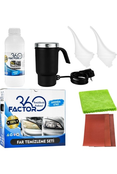 Factor360 Far Temizleme Seti (5'li Set) Cihaz Makine Kit Takım