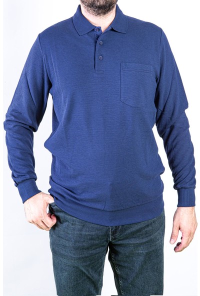 Vendas Vt-O2 Polo Yaka Pamuklu Düğmeli ve Cepli Erkek Kazak Vendas Vt-O2 Polo Yaka Pamuklu Düğmeli ve Cepli Erkek Kazak
