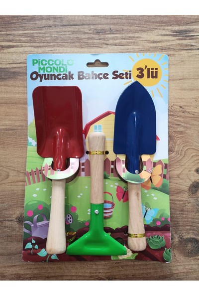 Piccolo Mondi Oyuncak Bahçe Seti 3'lü