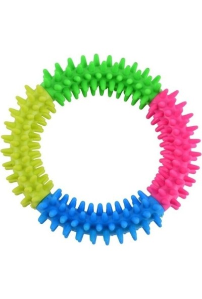 Dream Plus Renkli Köpek Isırma Çemberi Silikon Oyuncak 9,5 cm Dream Plus Renkli Köpek Isırma Çemberi Silikon Oyuncak 9,5 cm
