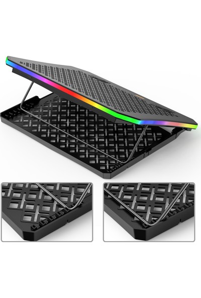 Bix BX-CP02G Rgb Aydınlatmalı Gaming Notebook Soğutucu Stand Bix BX-CP02G Rgb Aydınlatmalı Gaming Notebook Soğutucu Stand