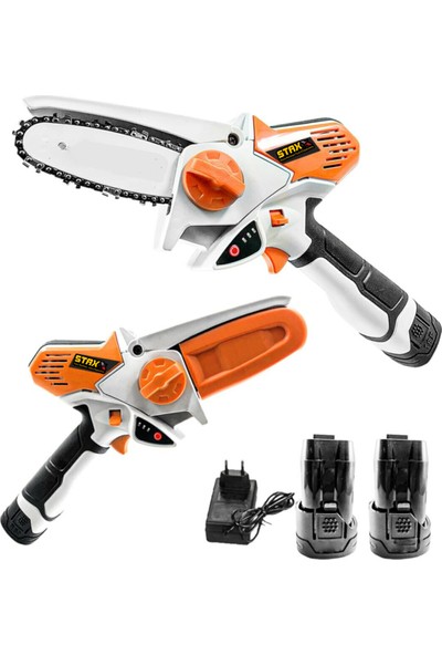 Staxx Power 24V 4AH Lion Çift Akülü Şarjlı Mini Dal Budama Makinesi Kesme El Testeresi Portatif Mini Bıçkı Staxx Power 24V 4AH Lion Çift Akülü Şarjlı Mini Dal Budama Makinesi Kesme El Testeresi Portatif Mini Bıçkı