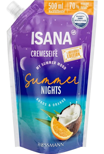 Isana Yedek Sıvı Sabun Summer Nights Isana Yedek Sıvı Sabun Summer Nights