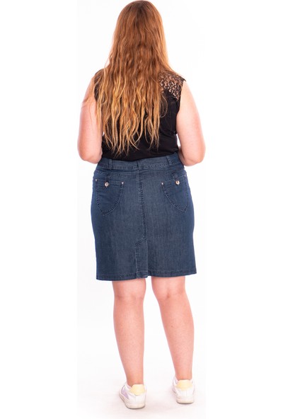 Rusetul Kısa Kot Etek