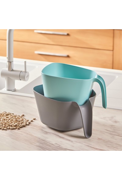 Karaca Nell Gray Mint 2'li Süzgeç Karaca Nell Gray Mint 2'li Süzgeç