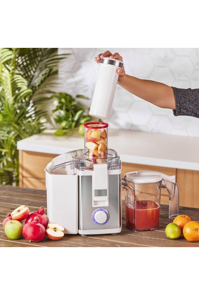 Homend Projuicer 2706h Beyaz Katı Meyve Sıkacağı Homend Projuicer 2706h Beyaz Katı Meyve Sıkacağı
