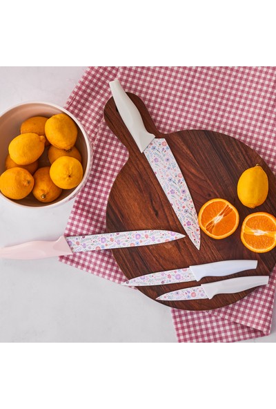 Karaca Flowers 4 Parça Bıçak Seti Karaca Flowers 4 Parça Bıçak Seti