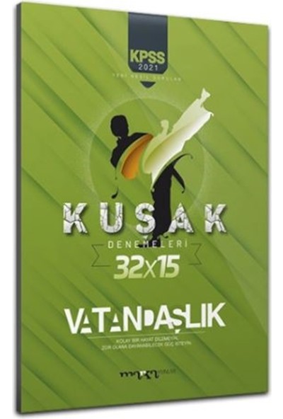 Marka Yayınları 2021 KPSS Vatandaşlık Kolaydan Zora 32 Kuşak Deneme