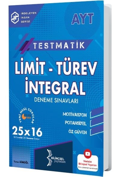 Bilinçsel Yayınları AYT Testmatik Limit - Türev - Integral Deneme Sınavları Bilinçsel Yayınları AYT Testmatik Limit - Türev - Integral Deneme Sınavları