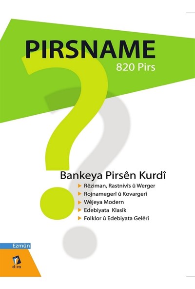 Dara Yayınları Pirsname - Bankeya Pirsen Kurdi