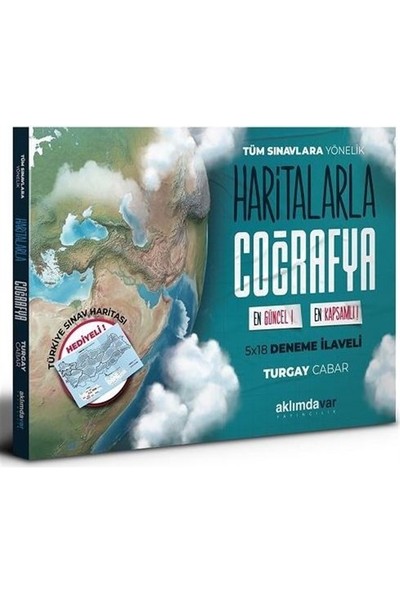 Aklımdavar Yayıncılık Tüm Sınavlara Yönelik Haritalarla Coğrafya En Güncel En Kapsamlı 5X18 Deneyimli Ilaveli