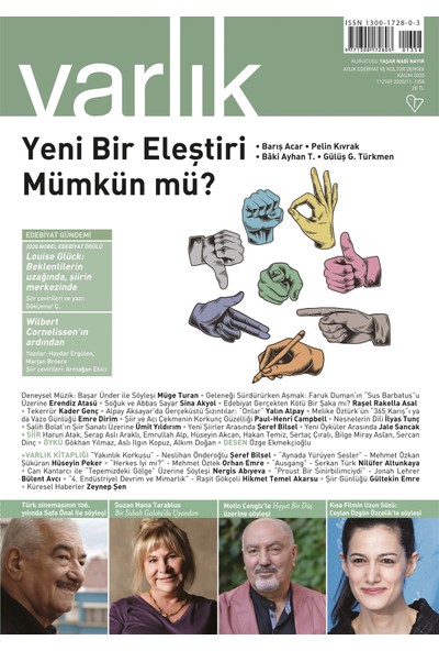 Varlık Edebiyat ve Kültür Dergisi Sayı: 1358 Kasım 2020 Varlık Edebiyat ve Kültür Dergisi Sayı: 1358 Kasım 2020