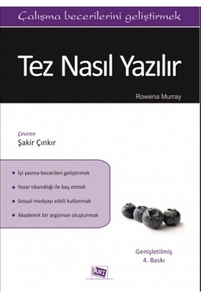 Anı Yayıncılık Tez Nasıl Yazılır?