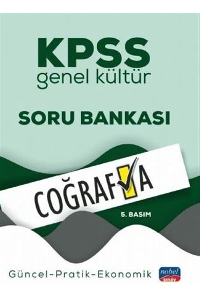 Nobel Sınav Yayınları KPSS Lisans Mezunları Için Genel Kültür Coğrafya Soru Bankası Nobel Sınav Yayınları KPSS Lisans Mezunları Için Genel Kültür Coğrafya Soru Bankası