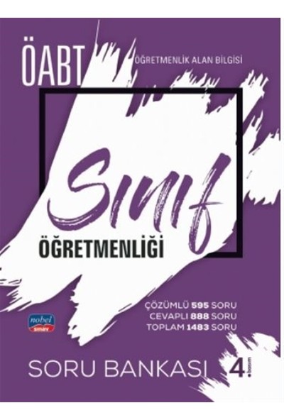Nobel Sınav Yayınları ÖABT Sınıf Öğretmenliği - Öğretmenlik Alan Bilgisi - Soru Bankası