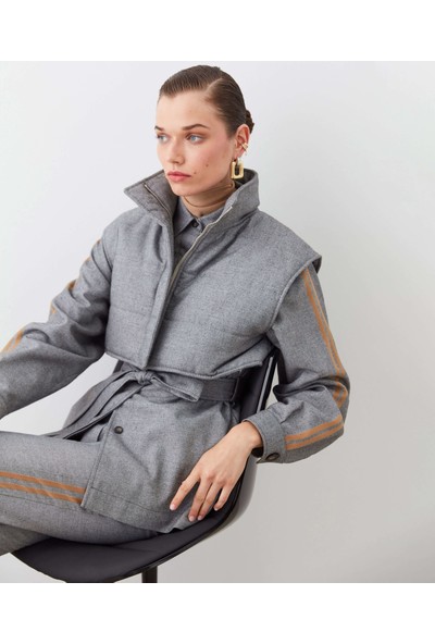İpekyol Yelek Aksesuarlı Ceket