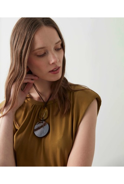 İpekyol Vatkalı Cupro Tişört