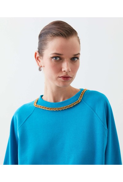 İpekyol Zincir Aksesuarlı Sweatshirt
