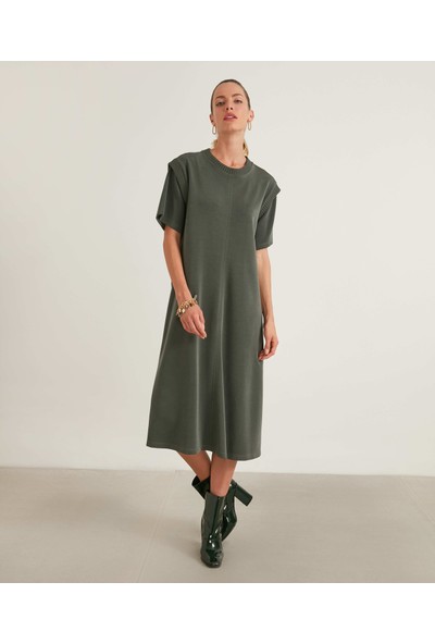 İpekyol Triko Mix Scuba Elbise