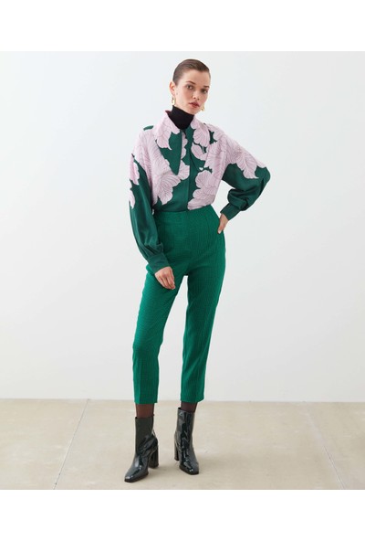 İpekyol Kazayağı Desen Pantolon