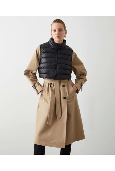 İpekyol Şişme Yelekli Trençkot