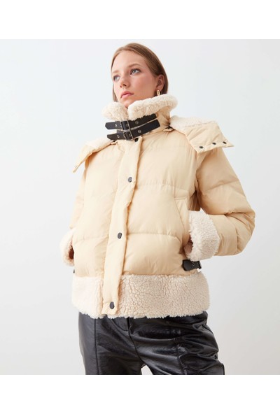 İpekyol Suni Kürklü Şişme Mont