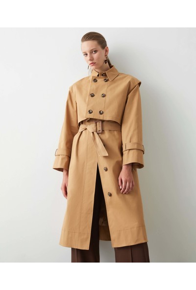 İpekyol Düğme Aksesuarlı Trençkot