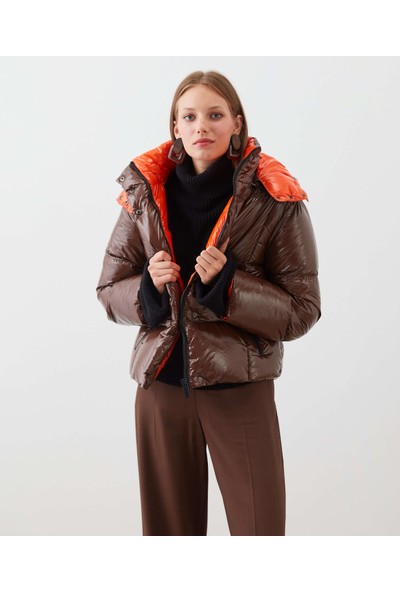 İpekyol Çift Renk Şişme Mont