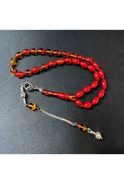 Karakaya Kuyumculuk Harika Renk Skalası Mikron Gümüşlü Sıkma Ateş Kehribar Tesbih Karakaya Kuyumculuk Harika Renk Skalası Mikron Gümüşlü Sıkma Ateş Kehribar Tesbih