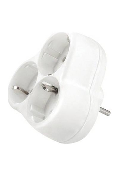 10EN Beyaz Papatya Golyat Kablosuz 3'lü Üçlü Priz Çoğaltıcı 10EN Beyaz Papatya Golyat Kablosuz 3'lü Üçlü Priz Çoğaltıcı