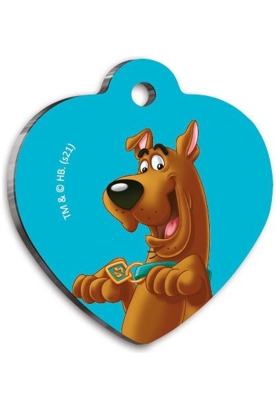 Scooby Doo Scooby-Doo Kalp Şekilli Kedi ve Köpek Künyesi Açık Mavi 3,2x3,5cm Scooby Doo Scooby-Doo Kalp Şekilli Kedi ve Köpek Künyesi Açık Mavi 3,2x3,5cm