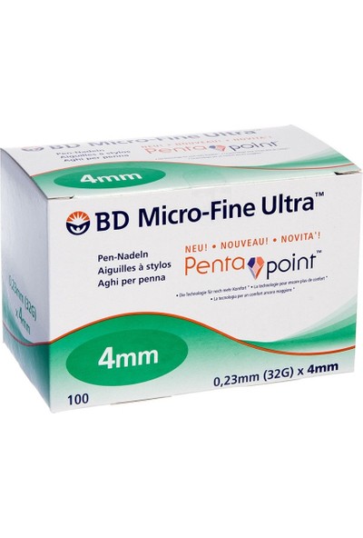 BD Steril Iğne Bd Micro-Fine Pentapoint 320497 32G 0.23X4MM 100LÜ
