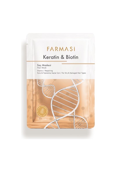 Farmasi Keratin&biotin Sachet Saç MASKESI-30ML Farmasi Keratin&biotin Sachet Saç MASKESI-30ML