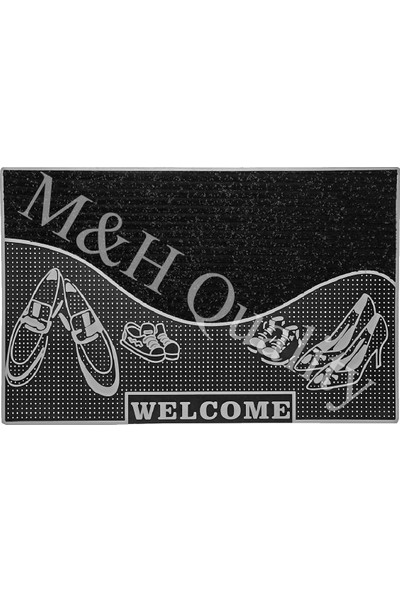 M&H Welcome(Hoş Geldiniz) Yazlı Kapı Önü Paspası M&H Welcome(Hoş Geldiniz) Yazlı Kapı Önü Paspası