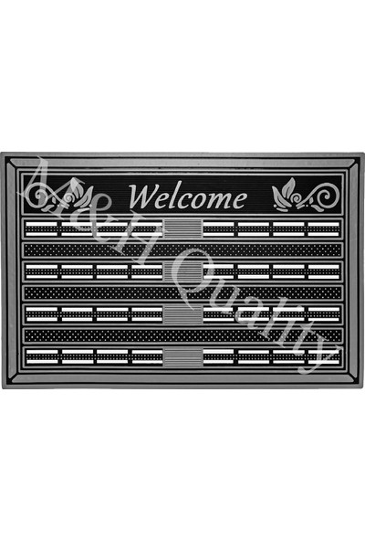 M&H Welcome (Hoş Geldiniz) Yazlı Kapı Önü Paspası M&H Welcome (Hoş Geldiniz) Yazlı Kapı Önü Paspası