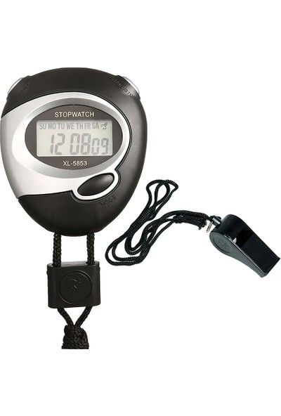 Benturk Abs Plastik Su Geçirmez Dijital Kronometre ve Düdük - H93031